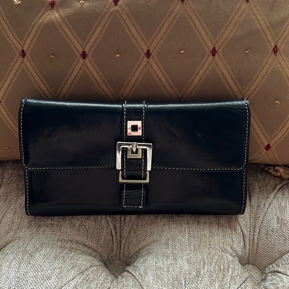 Perlina | Bags | Perlina Leather Checkbook Wallet | Poshmark